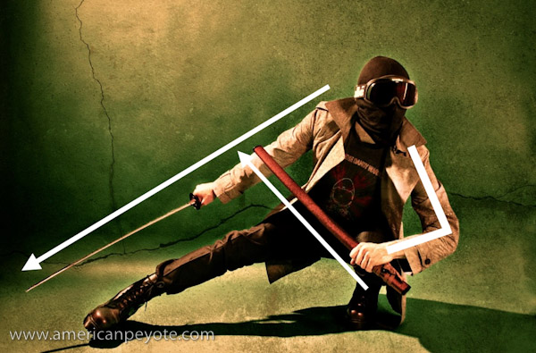 Urban Ninja – Dramatic Pose Tutorial | American Peyote